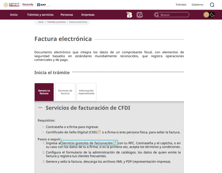 Cómo generar factura en el SAT | Guía CFDI 4.0